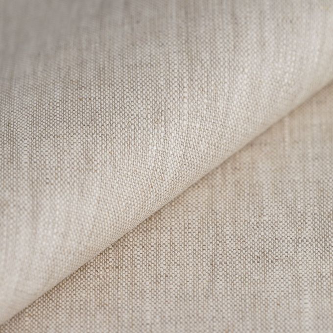 Tissu lin enduit naturel